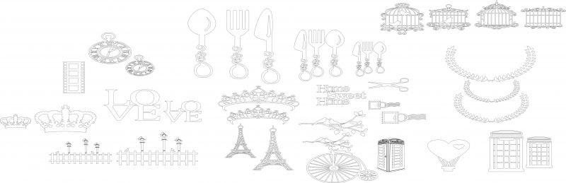 Various vectors 2D plans to cut – DXF DOWNLOADS – Files for Laser ...
