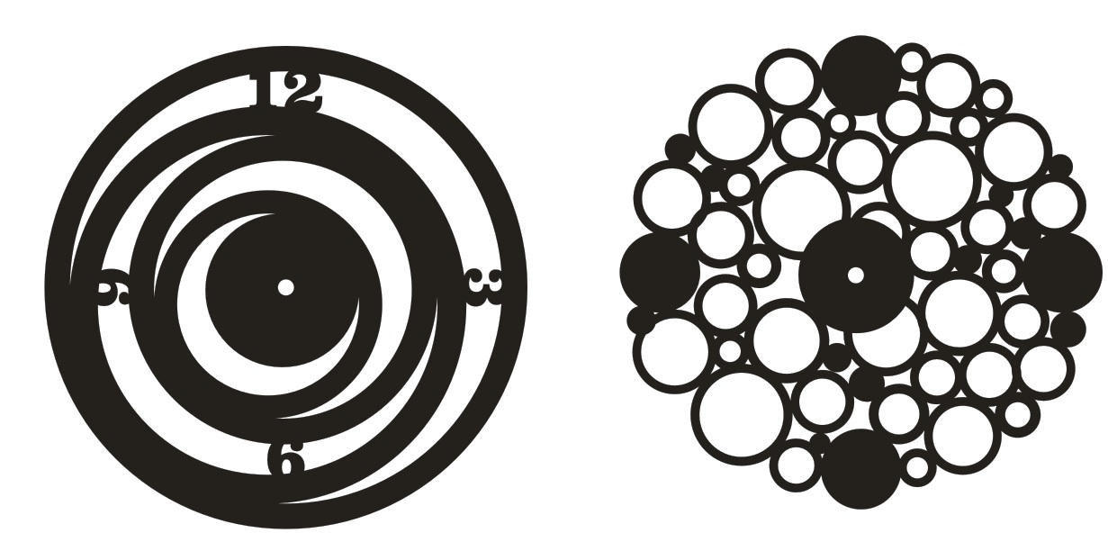 Wall Clock Very Stylish DXF DOWNLOADS Files For Laser Cutting And