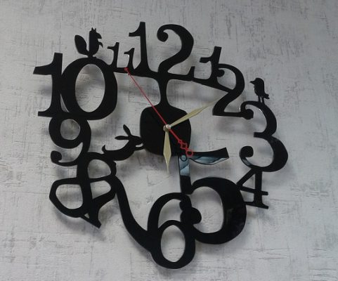 Beautiful Wall Clock Vector for cnc router or laser – DXF DOWNLOADS ...
