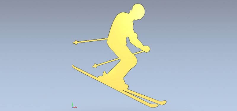Skiing in the snow – DXF DOWNLOADS – Files for Laser Cutting and CNC ...