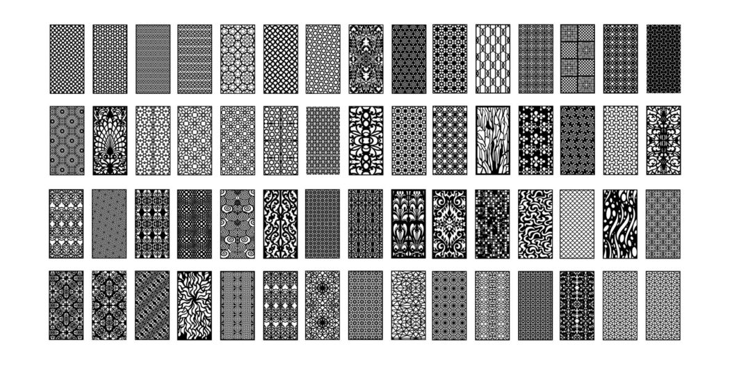 Collection pack vectors grill board panels 60 dxf and cdr files to ...