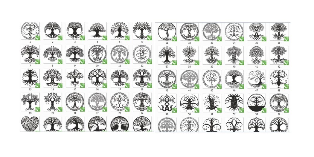 Tree Vector DXF File For CNC PLASMA LASER & ROUTER Cut Tree of life ...