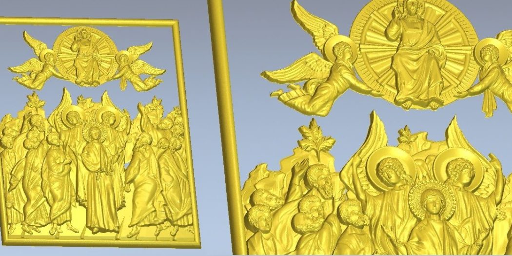 religious 3d relief jesus christ angels saints holy sacred – DXF ...