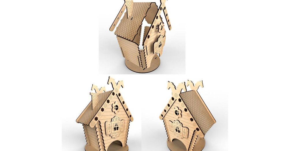 House 3mm for laser cutting and engraving vectors dxf cdr – DXF ...