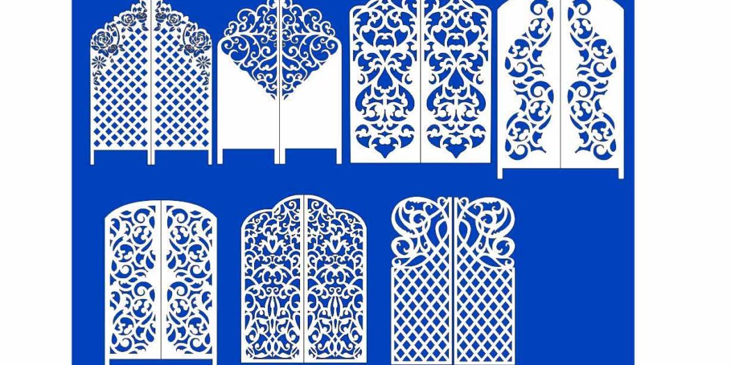 CDR DXF Vectors Panels/Folding/Doors/Wedding Decoration/Wedding Screen ...