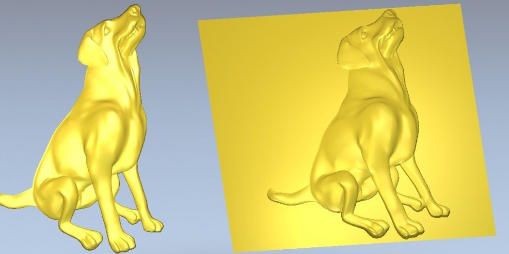 Dog relief for machining cnc router artcam jewelry and plates carving ...