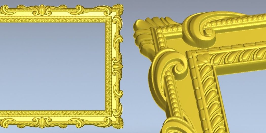 Picture frame / mirror cnc router file stl to 3 axis – DXF DOWNLOADS ...