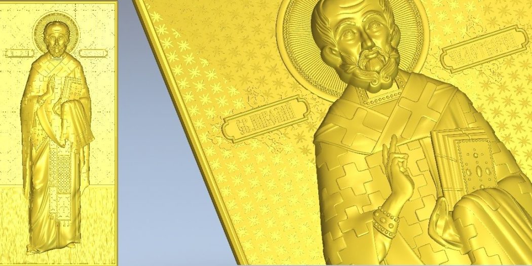Religious saint stl file to machine cnc mill wood – DXF DOWNLOADS ...