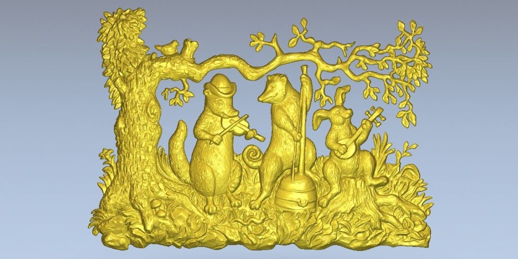 Animals making music ready to cut cnc 3d – DXF DOWNLOADS – Files for ...