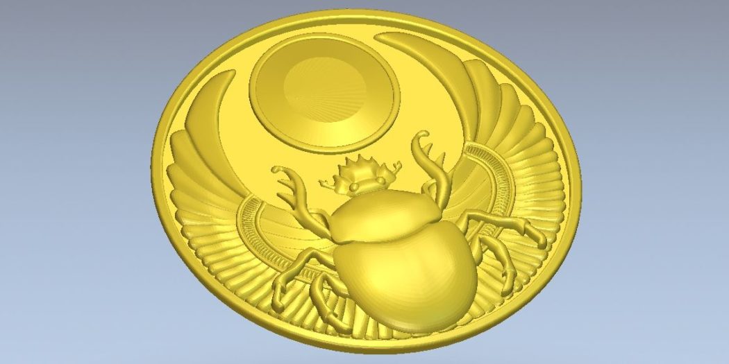 coin / insect plate 3d stl file – DXF DOWNLOADS – Files for Laser ...