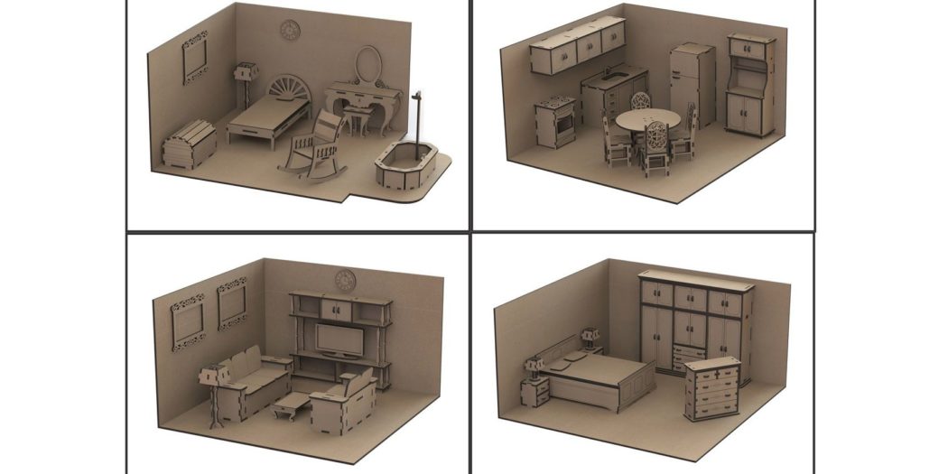 66 Dollhouse Furniture Miniature Stl Files For 3d Printers