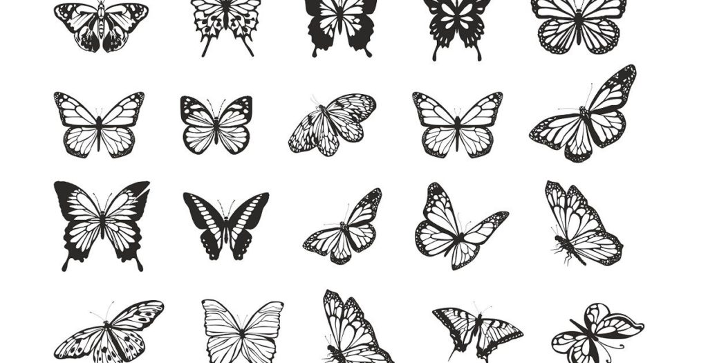 Butterflies Vectors 2d vectors pack cdr dxf – DXF DOWNLOADS – Files for ...