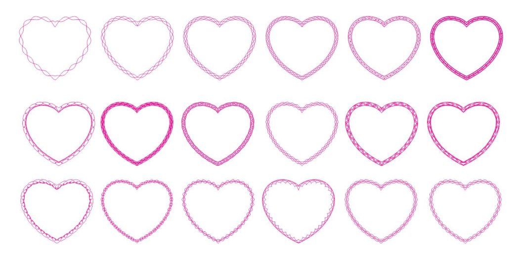 18 vector hearts cdr file 2d corel draw – DXF DOWNLOADS – Files for ...
