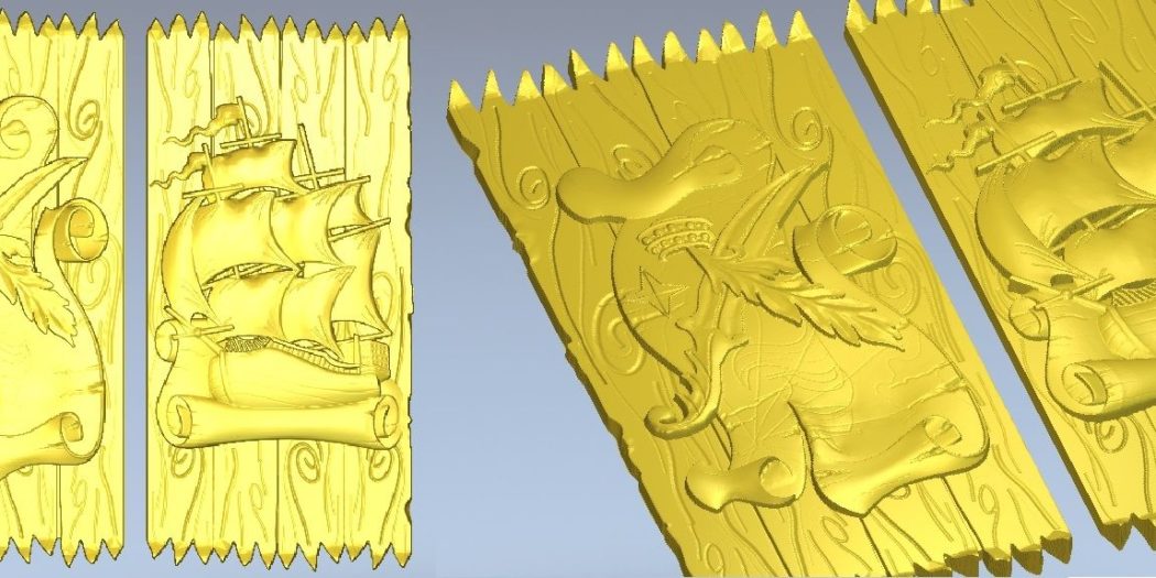 Free Cnc 3D Project Pirate ships Relief 1316 – DXF DOWNLOADS – Files ...