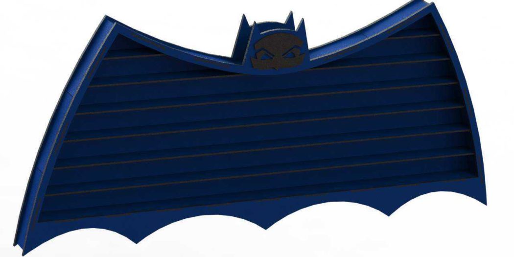 Laser Cut Template Batman Shelf for Toy Cars or Objects – DXF DOWNLOADS ...