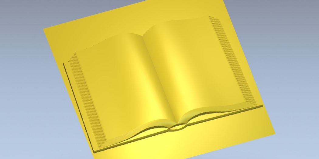 Book 3d model file stl cnc router 3d print relief 1447 – DXF DOWNLOADS ...