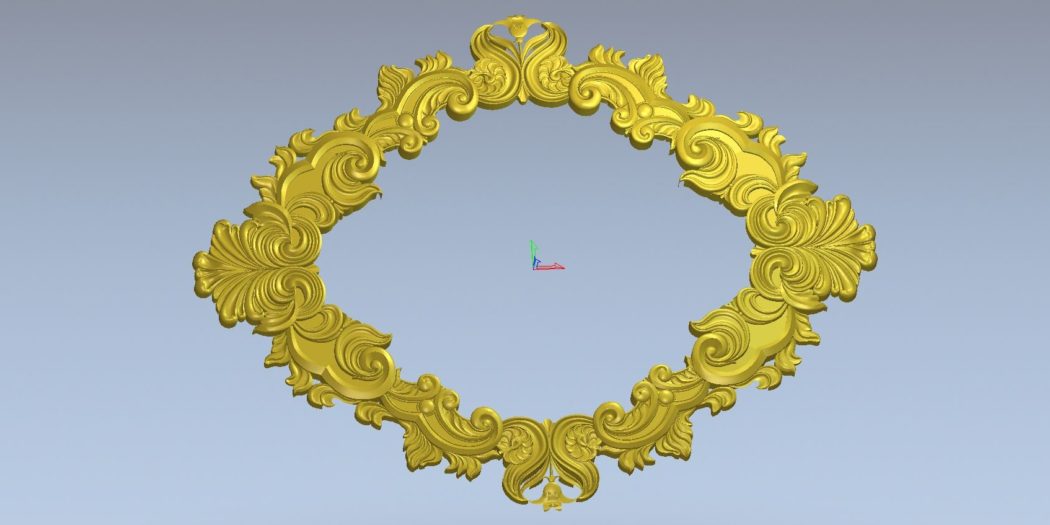 Leafs decor picture frame 3d mirror file cnc 1531 – DXF DOWNLOADS ...
