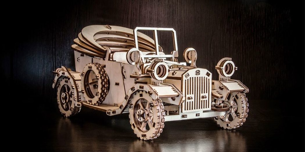 Ford T dxf cdr cut plan Classic Car vehicle with pdf assembly ...