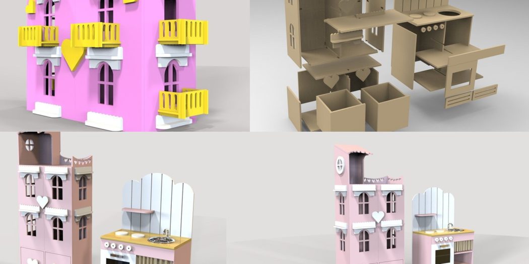 CDR File Cnc Router Template Kitchen and House Kids – DXF DOWNLOADS ...