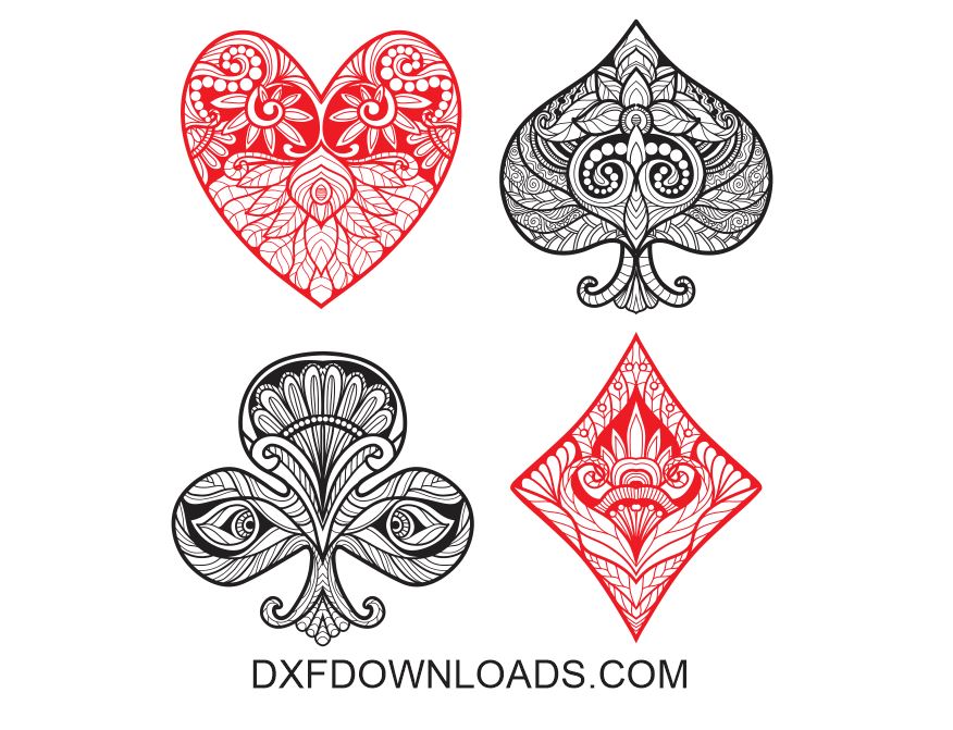 Playing Card Dxf File - Printable Cards