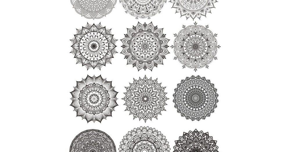 Free Vector Set Mandalas CDR File – DXF DOWNLOADS – Files for Laser ...