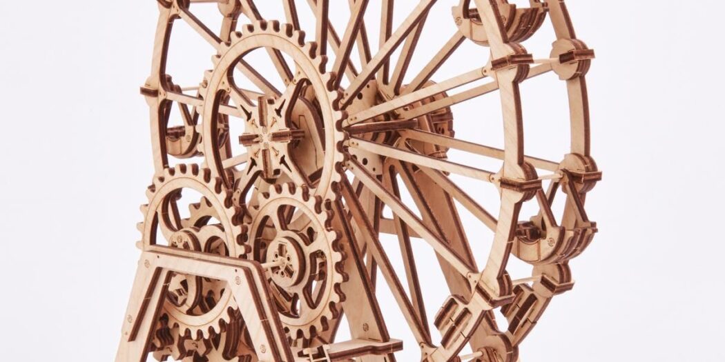 Vector Ferris wheel for laser cutting with instruction manual in pdf ...