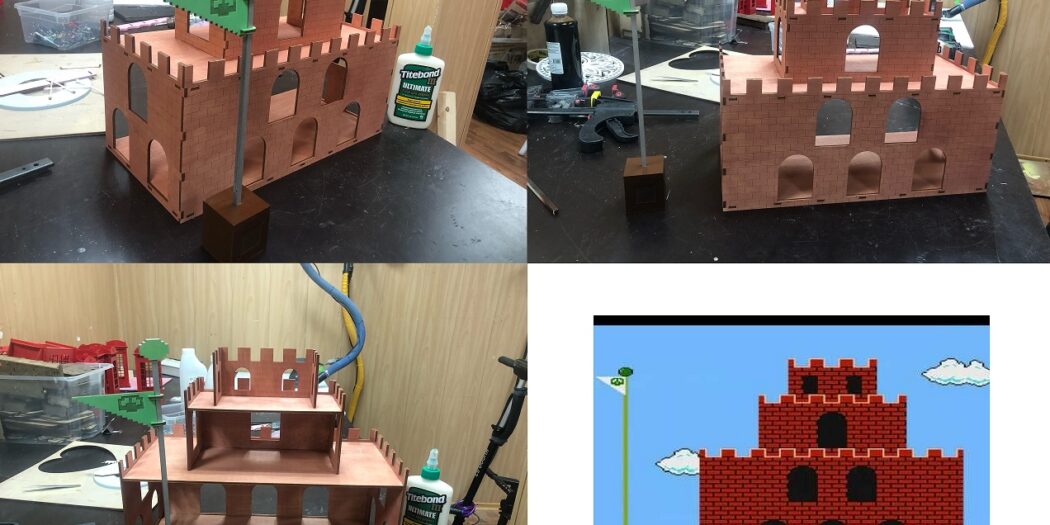 Castle Princess of Mario design to laser cut – DXF DOWNLOADS – Files ...