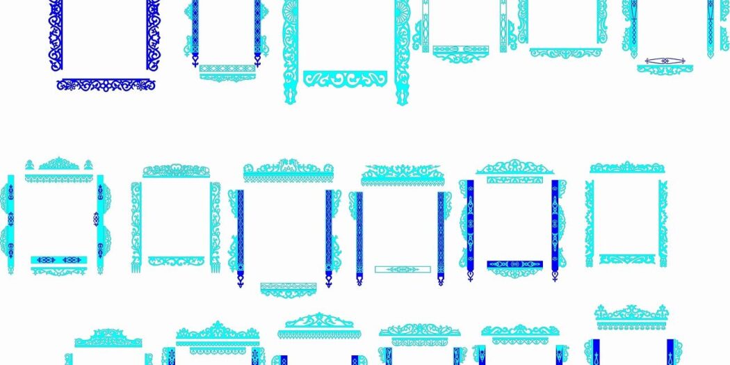 Set platbands collection decorative window frames – DXF DOWNLOADS ...