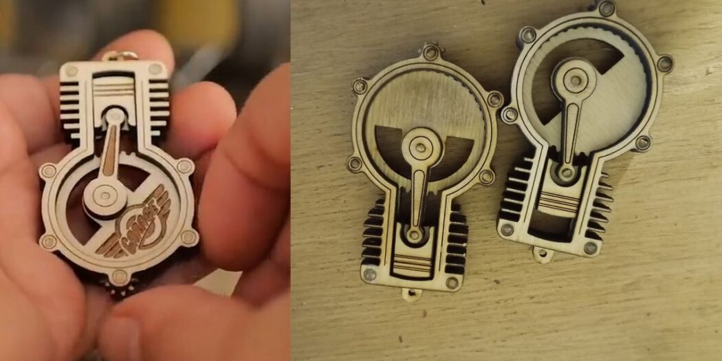 Free Anti-stress keychain engine – DXF DOWNLOADS – Files for Laser ...