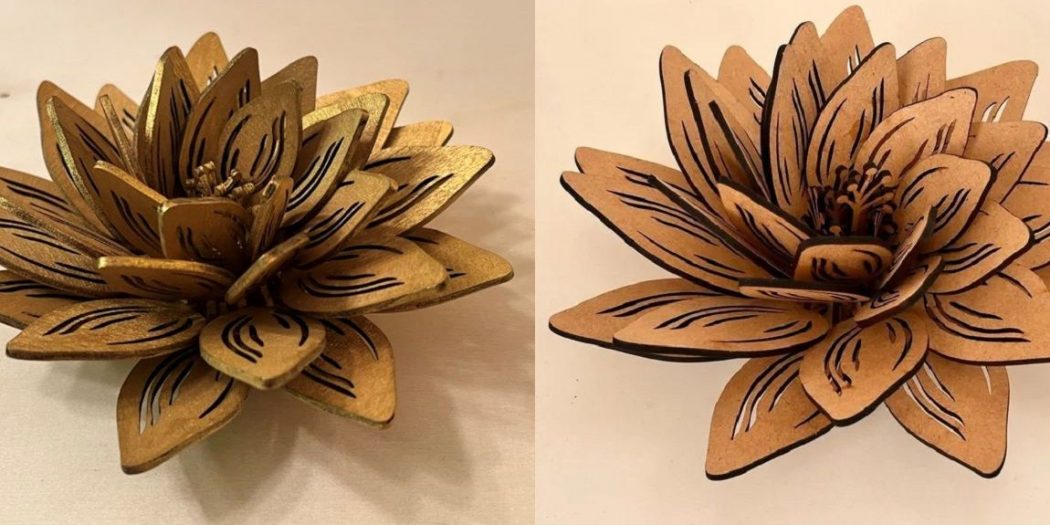 Lotus flower to cut on cnc laser – DXF DOWNLOADS – Files for Laser ...