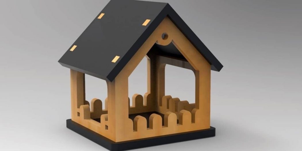 Free miniature bird feeder 4mm – DXF DOWNLOADS – Files for Laser ...